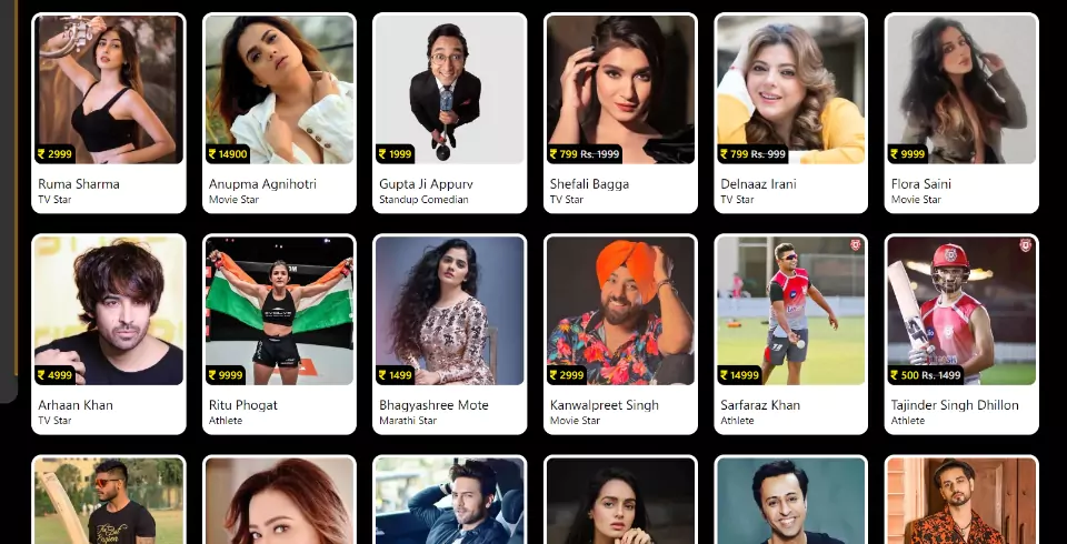 Browse Famous Celebrities From Different Categories - Celewish